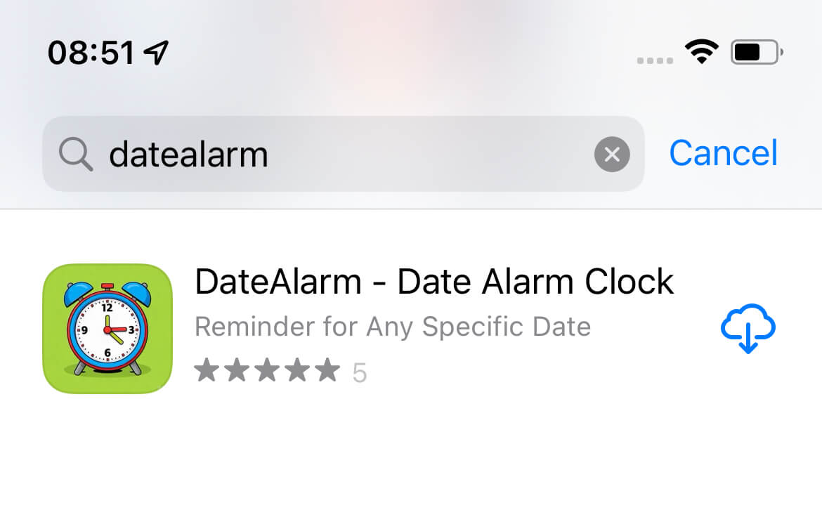 DateAlarm - Set Powerful Alarms for Any Specific Date on iOS